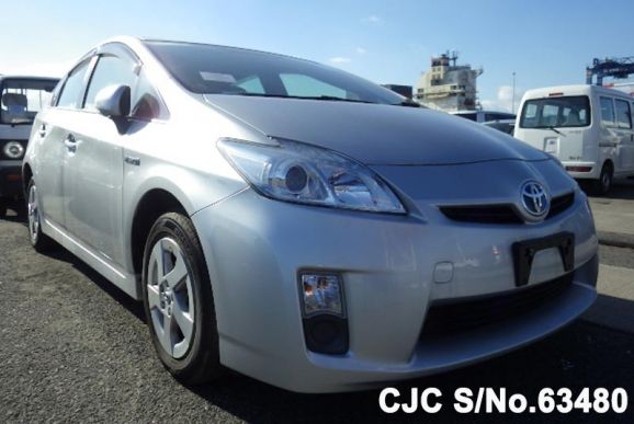 2012 Toyota Prius Hybrid Silver for sale | Stock No. 63480 | Japanese ...