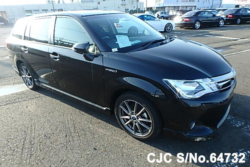 2014 Toyota Corolla Fielder Black for sale | Stock No. 64732 | Japanese ...