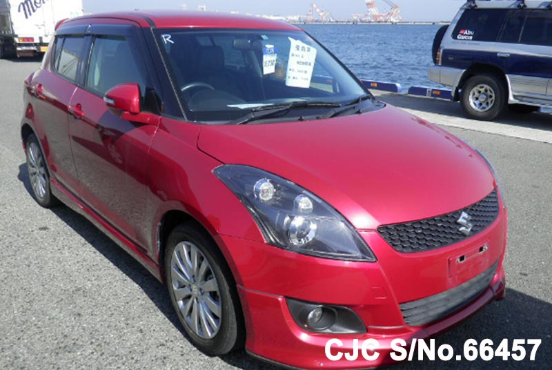2013 Suzuki Swift Red for sale | Stock No. 66457 | Japanese Used Cars ...