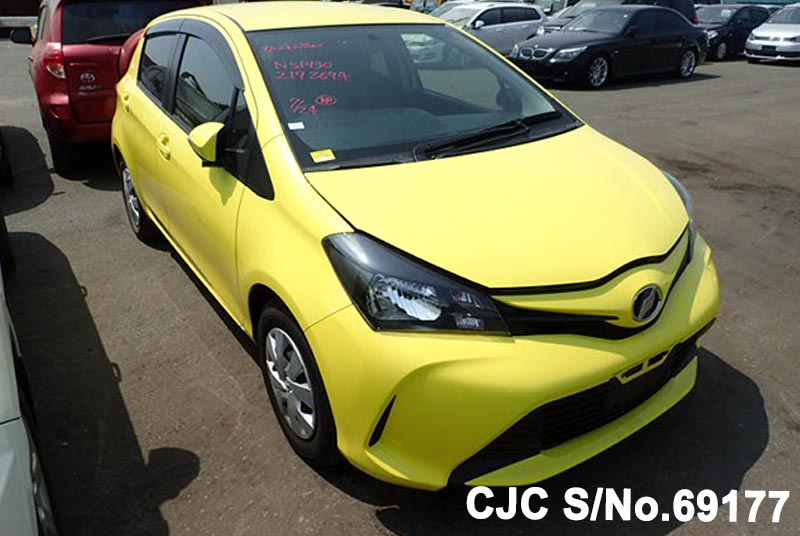 2015 Toyota Vitz Yellow for sale | Stock No. 69177 | Japanese Used Cars ...