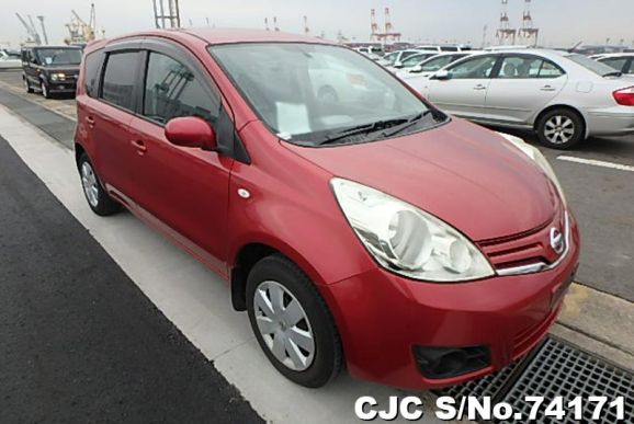 2009 Nissan Note Red for sale | Stock No. 74171 | Japanese Used Cars ...