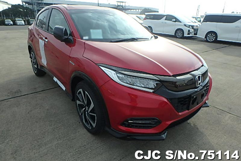 2019 Honda Vezel Hybrid Red for sale | Stock No. 75114 | Japanese Used ...