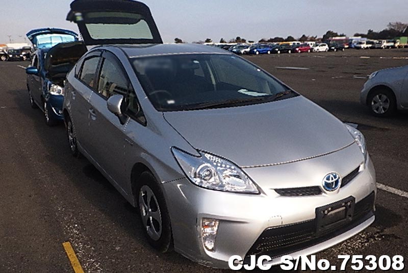 2014 Toyota Prius Hybrid Silver for sale | Stock No. 75308 | Japanese ...