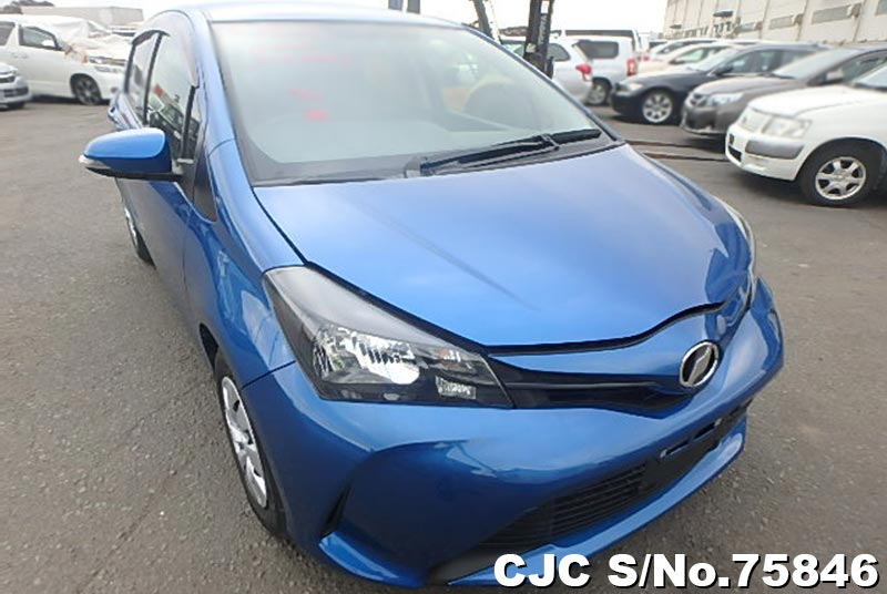 2016 Toyota Vitz Blue for sale | Stock No. 75846 | Japanese Used Cars ...