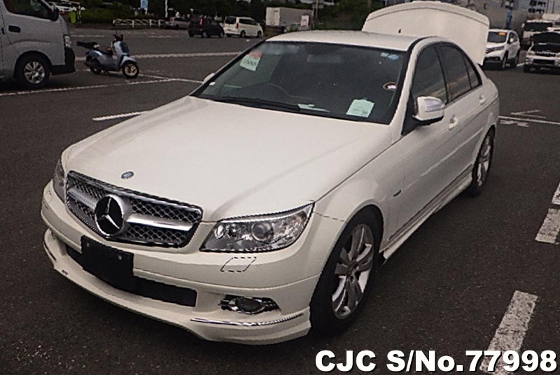 2007 Mercedes Benz C Class White for sale | Stock No. 77998 | Japanese ...