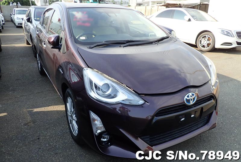 2016 Toyota Aqua Purple for sale | Stock No. 78949 | Japanese Used Cars ...