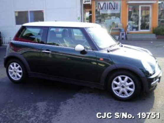 2003 MINI Cooper Green/ White for sale | Stock No. 19751 | Japanese ...