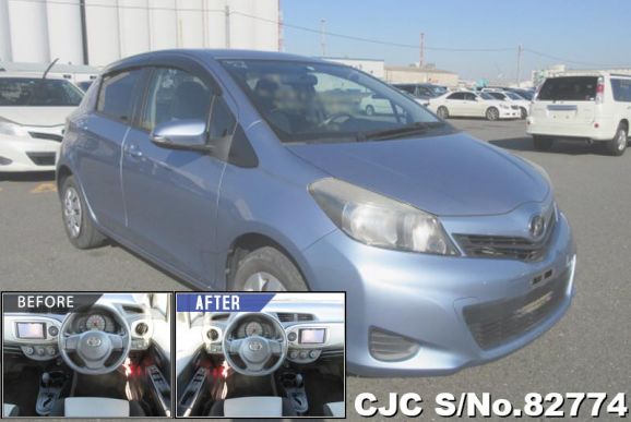 2011 Left Hand Toyota Vitz Light Blue for sale | Stock No. 82774 | Left ...
