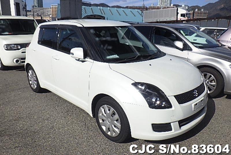 2010 Suzuki Swift White for sale | Stock No. 83604 | Japanese Used Cars ...