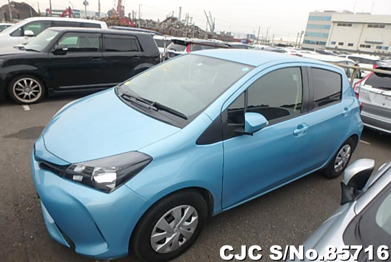 2016 Toyota Vitz Blue for sale | Stock No. 85716 | Japanese Used Cars ...