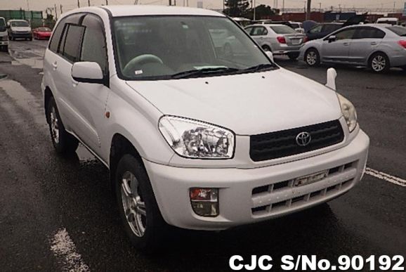 2001 Toyota Rav4 White for sale | Stock No. 90192 | Japanese Used Cars ...