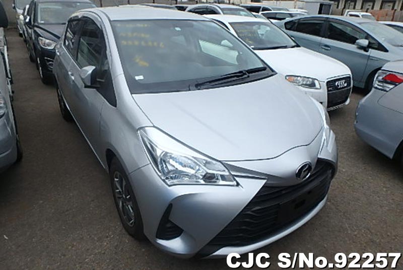 2018 Toyota Vitz Silver for sale | Stock No. 92257 | Japanese Used Cars ...