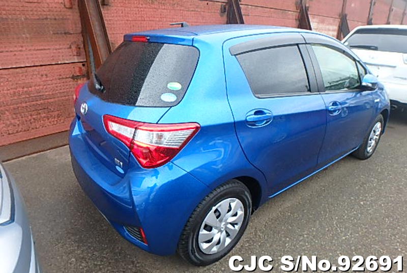 2017 Toyota Vitz Hybrid Blue for sale | Stock No. 92691 | Japanese Used ...