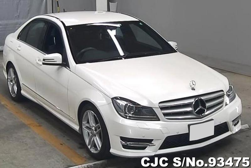 2013 Mercedes Benz C Class White for sale | Stock No. 93475 | Japanese ...