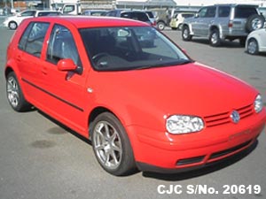 2000 Volkswagen Golf Red for sale | Stock No. 20619 | Japanese Used ...