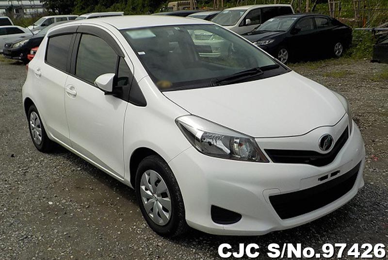 2012 Toyota Vitz White for sale | Stock No. 97426 | Japanese Used Cars ...