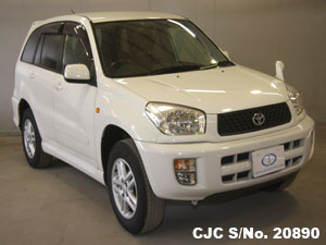 2001 Toyota Rav4 White for sale | Stock No. 20890 | Japanese Used Cars ...