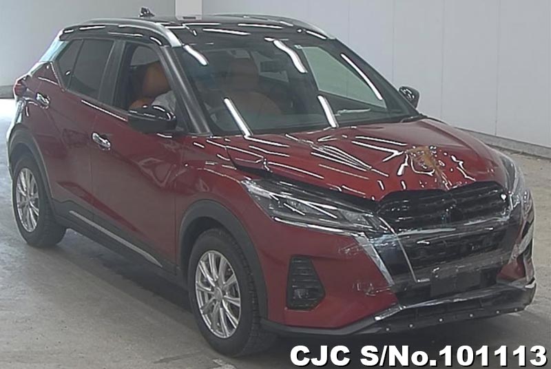 2021 Nissan Kicks Red for sale | Stock No. 101113 | Japanese Used Cars ...