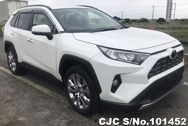 2021 Toyota Rav4 White for sale | Stock No. 101452 | Japanese Used Cars ...