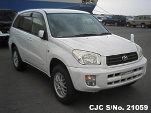 2001 Toyota Rav4 Pearl for sale | Stock No. 21059 | Japanese Used Cars ...