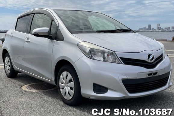 2013 Toyota Vitz Silver for sale | Stock No. 103687 | Japanese Used ...