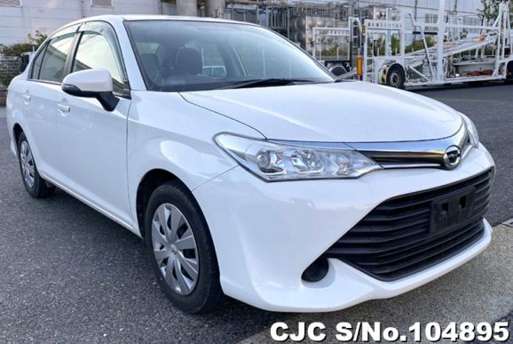 2017 Toyota Corolla Axio White for sale | Stock No. 104895 | Japanese ...