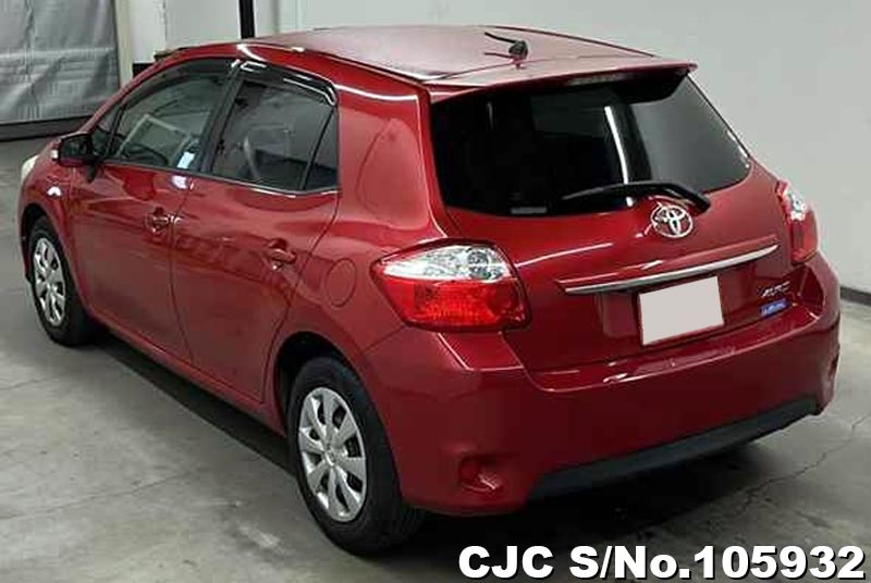 2009 Toyota Auris Red for sale | Stock No. 105932 | Japanese Used Cars ...