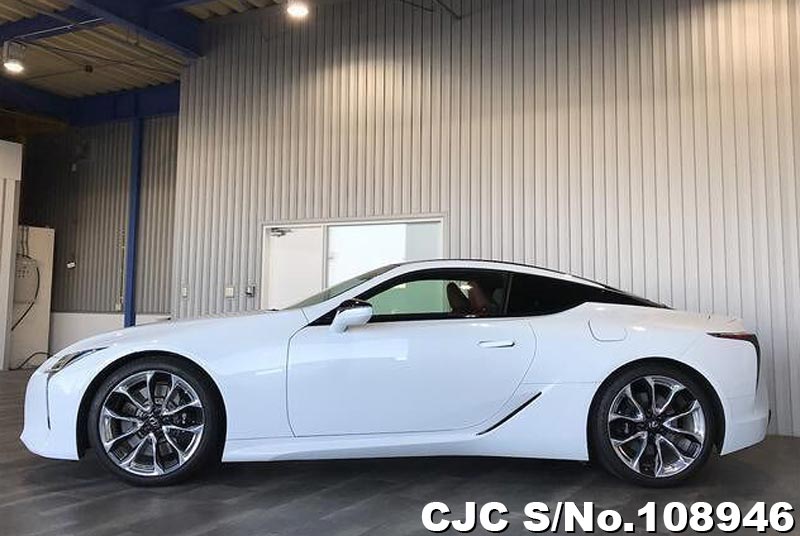 2018 Lexus LC500 White for sale | Stock No. 108946 | Japanese Used Cars ...