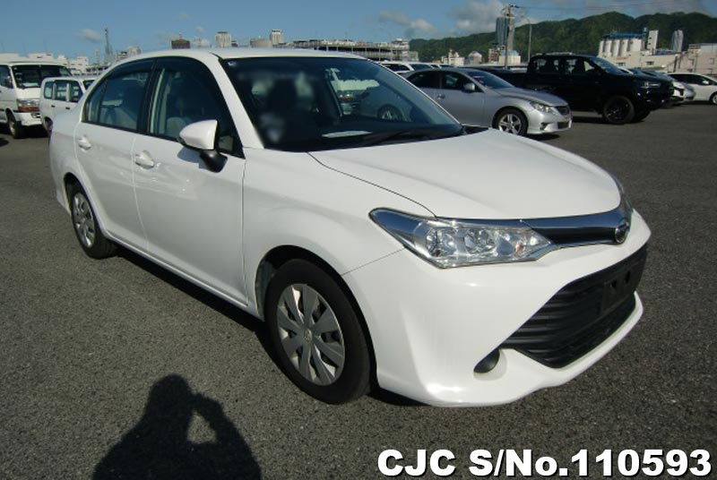 2017 Toyota Corolla Axio White for sale | Stock No. 110593 | Japanese ...
